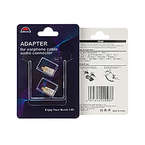 okcsc 0.78 2Pin Female to JH 4 Pin Male (Earphone Side) Adaptor Work for 0.75/0.78 2 Pin Cable Connected to for Iriver JH24/AKR03/ Layla/Angie/ue18 Layla II/Roxanne II Earphone Adapter Black