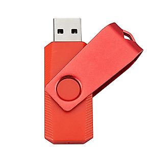 VICFUN 2PCS 32GB USB Flash Drive USB 2.0 2 X 32GB Flash Drives-Red/Black