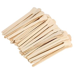 100pcs Disposable Wooden Waxing Spatulas Tongue Depressor Wax Applicator Sticks Facial Cream Spatulas Small Wood Craft Sticks for Waxing Body Hair Care
