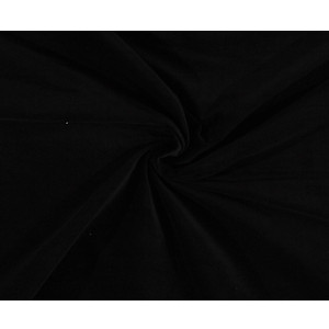 Black Velveteen Single-Sided 43" Wide Cotton Fabric by The Yard (A103.18)