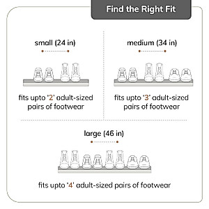 Anji Mountain Fits 4 Pair (46.5" Wide) Rubber Boot Tray, Tan Insert