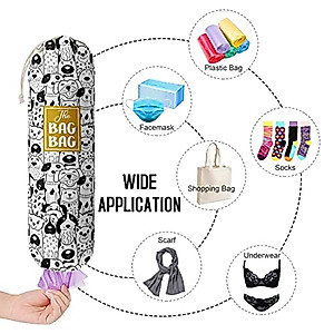 Grocery Bags Holder Organizer For Shopping Bags，Wall Mount Plastic Bags Storage Container Dispensers, Pet Lovers Home Kitchen Gifts For Women, Family, Friends, Dog Mom, Dog Dad