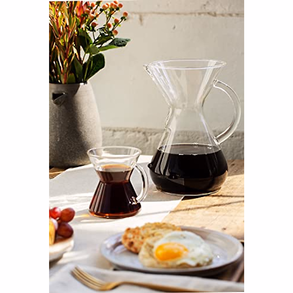 Chemex Pour-Over Glass Coffeemaker - Glass Handle Series - 6-Cup - Exclusive Packaging
