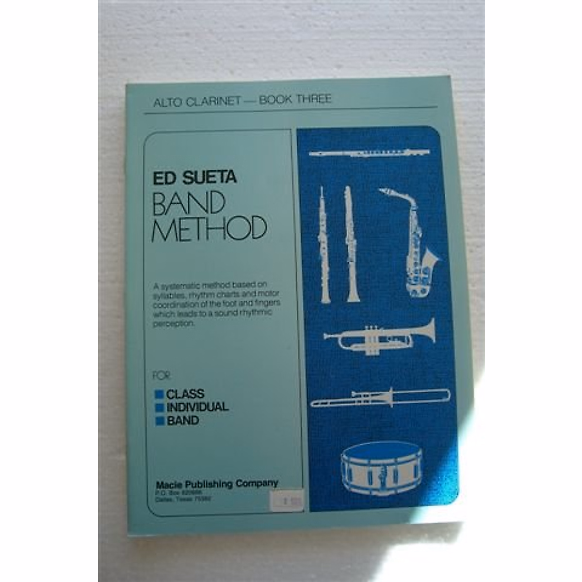Alto Clarinet Book Three - Ed Sueta Band Method for Class, Individual, and Band