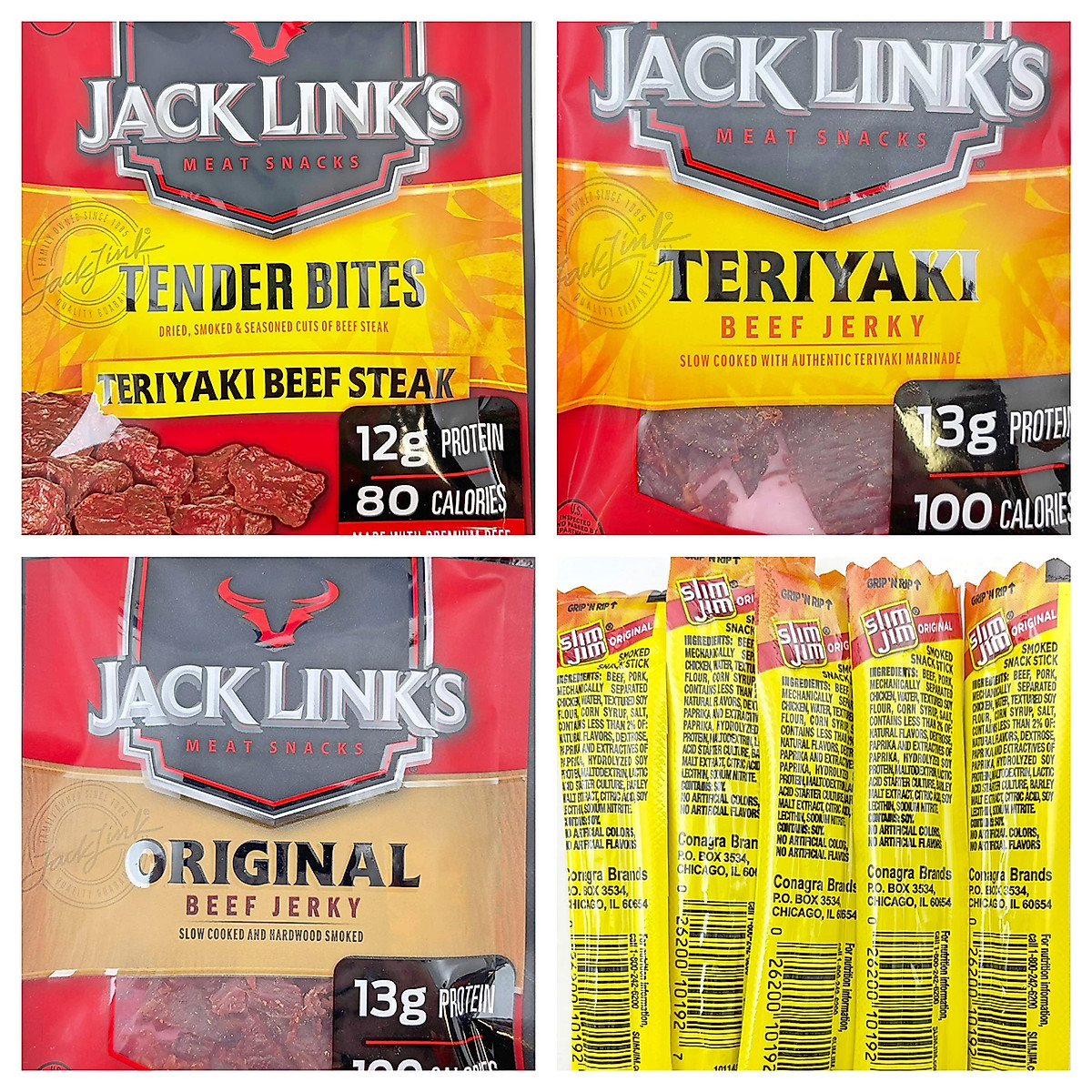 Birthday Snack Pack Gift Box Basket - Bundle of 44 Great Gifts - 8 Jerky, 9 Nuts / Trail Mix, 8 Bars, 13 Crunchy Salty Snacks, 6 Sweet Treats - Send Your Happy Birthday Wishes Today - Great for Dad, Husband, Coworker, Neighbor, Friend, Grandpa, Cousin, Un