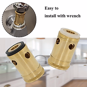 2 Pcs B-21K Faucet Handle Stem/Spindle Cartridge Kits Replacement, for Hot&Cold Sides