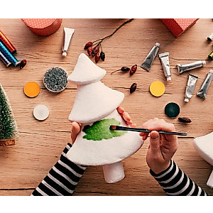 Brusarth Paint Brushes Set, 14 PCS Artist Brush for Acrylic Oil Watercolor Gouache Artist Professional Painting Kits with Synthetic Nylon Tips