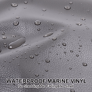 Faux Leather Sheets Soft Leather Fabric Upholstery Faux Leather Material 0.5mm Pleather Marine Vinyl Fabric for Sofa,Car Seat,Furniture Sew,Cover,DIY Project (1yard, Gray)