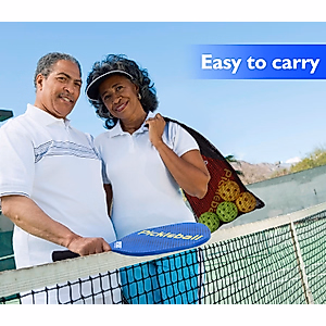 GSE Pickleball Paddles Set with Lightweight Pickleball Rackets & Indoor/Outdoor Pickle-Balls & Mesh Carrying Bag for Adults, Kids, Gifts for Men Women(2 Paddles / 4 Balls)