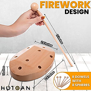 HOTCAN Plastic Bag Drying Rack, Reusable Bag Drying Rack, Bottle Drying Rack Space Saving for Kitchen, Bottle Dryer Rack, Beech Wood Drying Rack, Easily Assembled and Disassembled for Storage