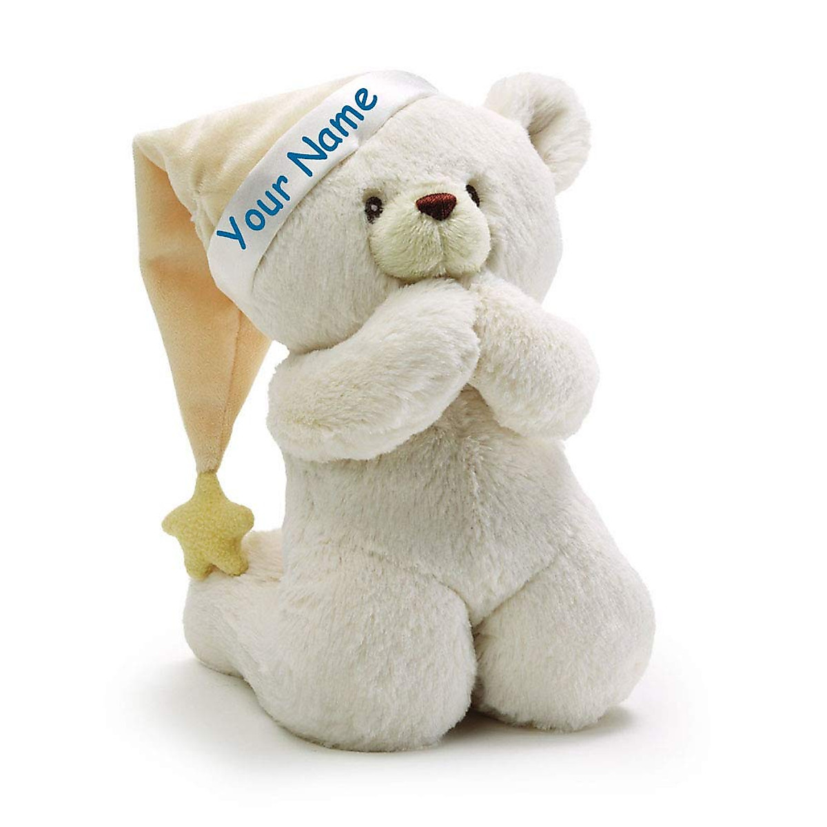 YeegfeyA Personalized Now I Lay Me Down to Sleep Talking Teddy Bear Plush Stuffed Animal Toy with Custom Name