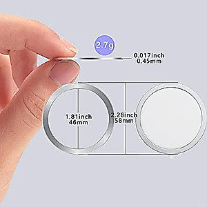 BoxWave Smart Gadget Compatible with Bose QuietComfort Earbuds (Smart Gadget by BoxWave) - MagnetoSafe Ring, Add Magnet Functionality Adhesive Alloy for Bose QuietComfort Earbuds - Metallic Silver