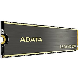 ADATA Legend 850 512GB PCIe Gen4 x4 NVMe 1.4 M.2 Internal Gaming SSD Up to 5,000 MB/s (ALEG-850-512GCS)