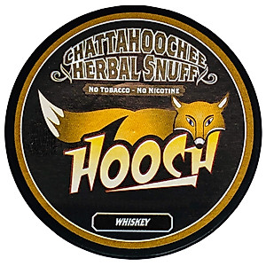 Hooch Herbal Snuff Whiskey Fine Cut 1 Can with DC Crafts Nation Skin Can Cover - Middle Finger