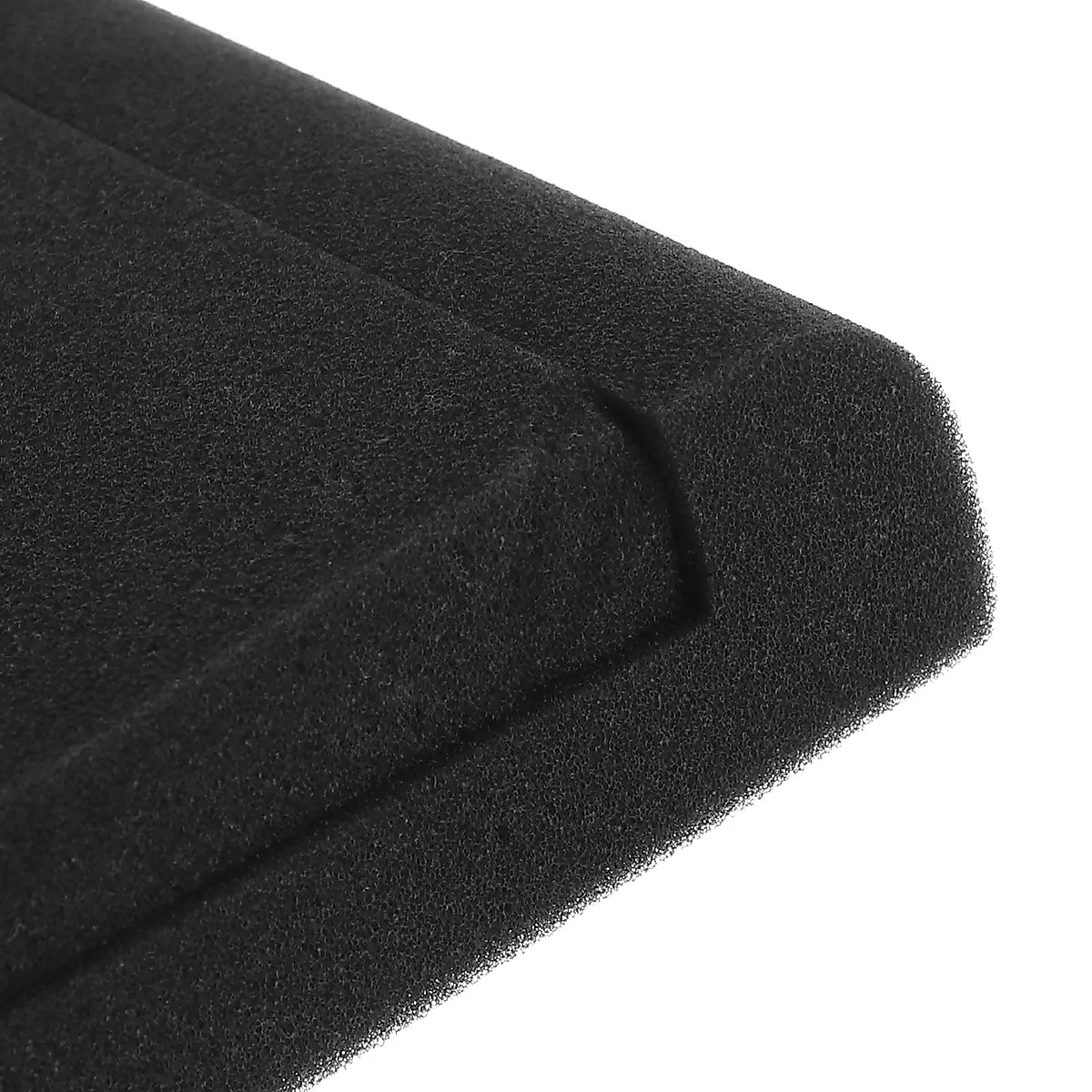 Micro Traders 2 Pair of Acoustic Foam Isolation Pad for Studio Monitor Loud-speaker Playback Recording Effect Reducing Background Noise -Black