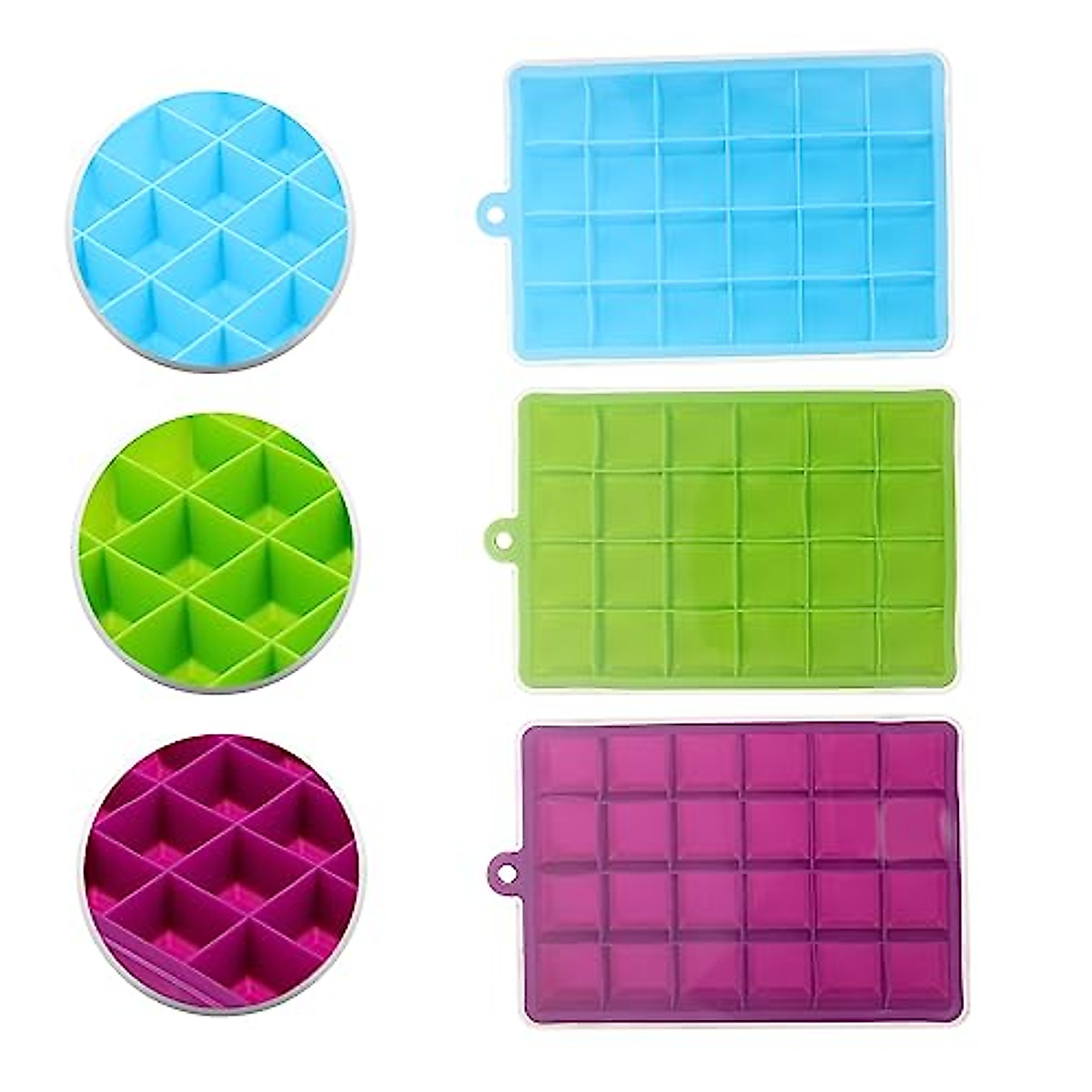 KJHBV 3pcs Silicone Ice Box Sphere Ice Mold Pet Treat Container Tiny Ice Maker Ice Cube Case Silicone Ice Cube Tray Ice Grid Maker Ice Mold Mould Ice Silicone Mold Ice Making Tray Manual