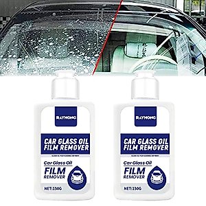 MITRIVFLE Car Glass Oil Film Remover, Car Windshield Cleaner, Improve Fine Scratches, Remove Stains, Rain and Fog Prevention