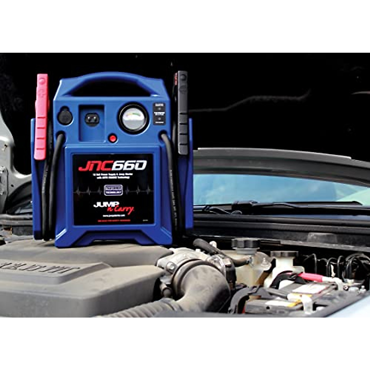 Clore Automotive Jump-N-Carry JNC660 1700 Peak Amp 12 Volt Jump Starter , Blue