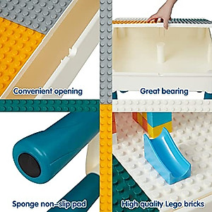 ide·o Toddler Table and Chair Set - Kid Table and Chair Set, Kids Play Table，Playroom Furniture，Kids Table with Storage