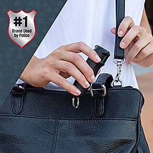 SABRE Ruger Pepper Gel, 25 Bursts, 12-Foot (4-Meters) Range, Gel Is Safer, Contains UV Marking Dye, Finger Grip, Key Ring, Fast Flip Top Safety, 0.54 fl oz