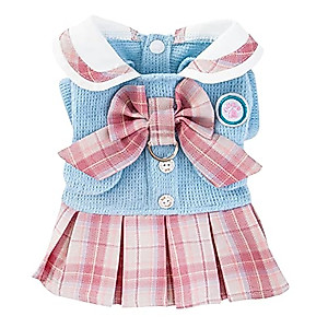 Pet Clothes for Large Dogs Girl Autumn and Winter Dog Skirt Cat Sweater Skirt Warm Sweater Pet Clothes Warm Pet Vest Dress Princess Pet Clothes for Medium Dogs Summer