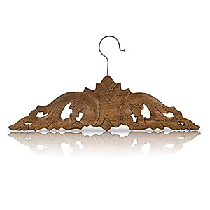 Handmade Vintage Wooden Wedding Suit Jacket Tuxedo Shirt Coat Clothes Hanger for Groom & Bridal Wedding Dress Non Slip Smooth Finish Swivel Hook Bridal Shower Party Favor Gift Ideas