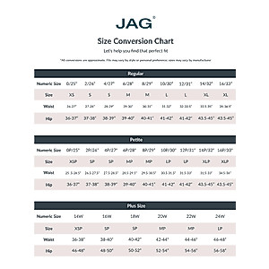 JAG Jeans Women's Patched Alex Boyfriend in White Denim, 12xREG