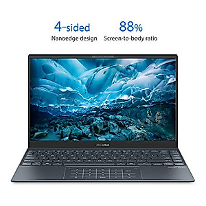 ASUS ZenBook 13 Ultra-Slim Laptop, 13.3” FHD NanoEdge Bezel Display, Intel Core i7-1165G7, 16GB LPDDR4X RAM, 1TB PCIe SSD, NumberPad, Thunderbolt 4, Wi-Fi 6, Windows 10 Home, Pine Grey, UX325EA-AH77