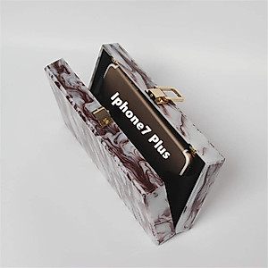 Trendy Wedding Bag Fashion Women Handbag Red Ink Acrylic Luxury Party Prom Evening Bag Woman Box Clutch Purse