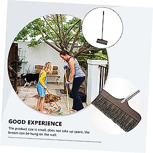 SOESFOUFU Electric Broom Long Handle Cleaning Broom Soft Bristle Cleaning Brush Kitchen Soft Bristle Broom Garbage Wiper Broom Outdoor Home Cleaning Broom Garden Broom Home Broom Wooden