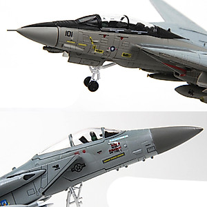 1:100 Scale F15 Aviation Model, Toys Display Static Aviation Warplane for Boys Girls