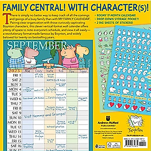 Sandra Boynton's My Family Calendar 17-Month 2022-2023 Family Wall Calendar
