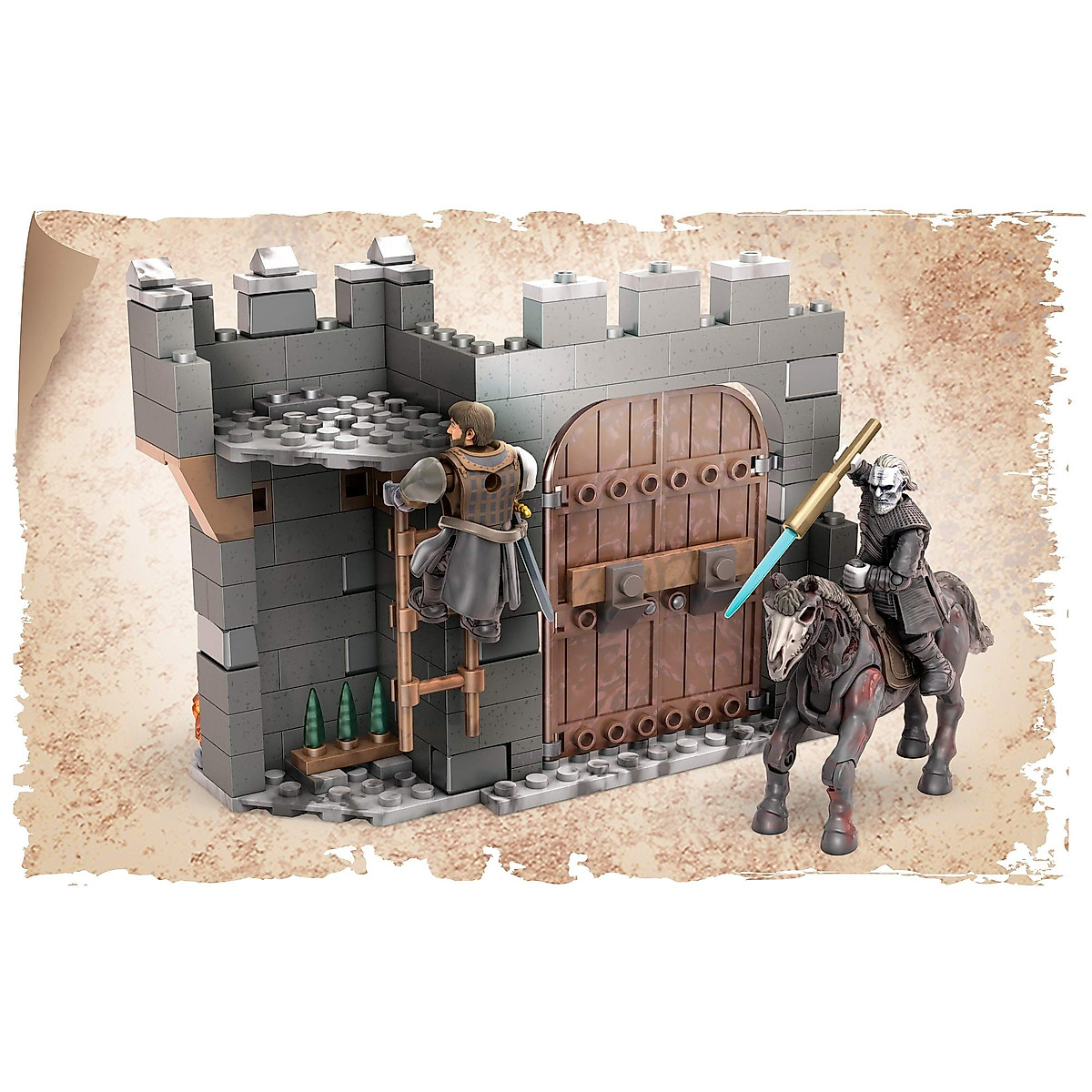 Mega Construx Game of Thrones Winterfell Defense Construction Set with Character Figures, Building Toys for Collectors (185 Pieces)