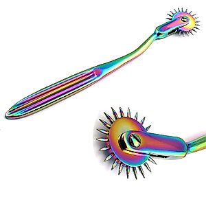 OdontoMed2011® Rotating Spur Wartenberg Pinwheel Stainless Steel Multi Color Rainbow Pin Wheel diagnostic equipment