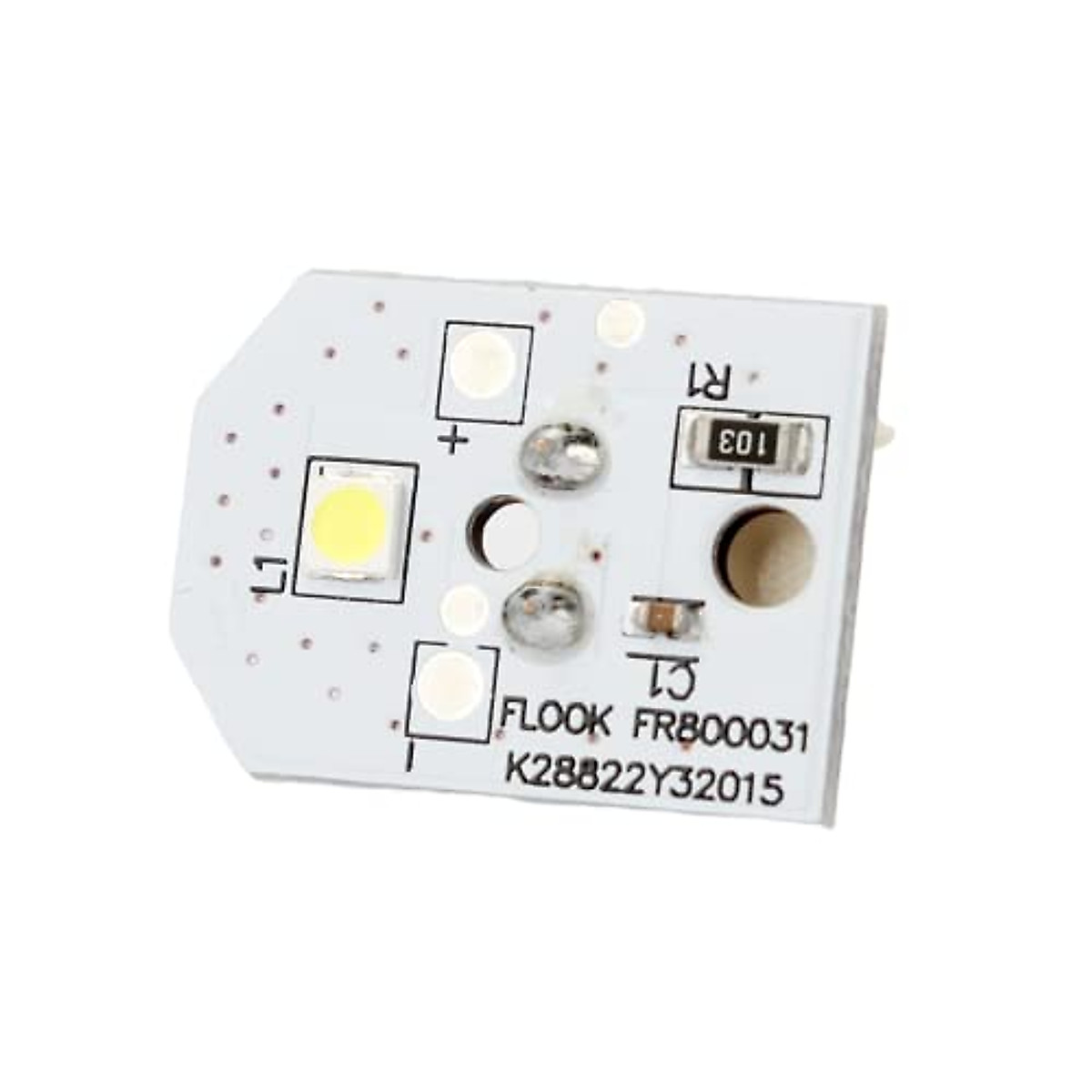Follde WR55X11132 WR55X25754 Refrigerator LED Light Board, Compatible for GE Refrigerator LED Light Bulb, for GE Refrigerator LED Light Module Replace WR55X30602 WR55X26486 PS4704284 (Set of 8)