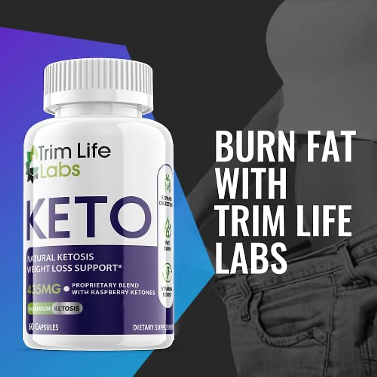 Trim Life Keto Ketosis Supplement Pills (5 Pack)