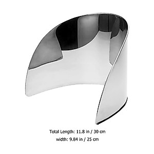 HEMOTON Meat Cutting Board Cutting Board Barrier Splash Guard Stainless Steel Grease Protective Screen Black Cutting Board