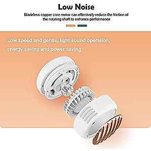 Genround Changeable Neck Fan, Portable Hanging Neck Fan Neck Air Conditioner Pocket Sized Hands Free With Display for GYM Camping Hiking Outdoor Travel