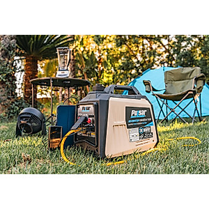 Pulsar PGD16ISCO Ultra Light Quiet 1600W Portable Gas Inverter Generator, CARB Compliant