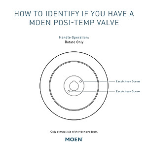 Moen TS22000 Arris Posi-Temp with Built-in 3-Function Transfer Valve Trim Kit, Valve Required, Chrome
