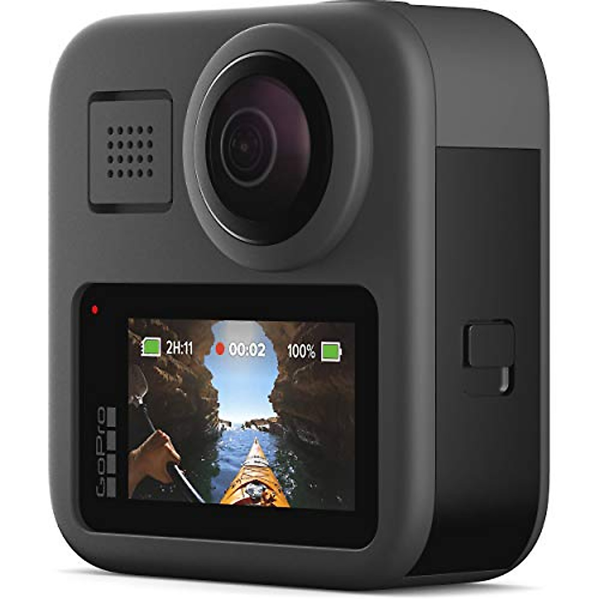 GoPro MAX 360 Action Camera with Premium Accessory Bundle – Includes: SanDisk Extreme 32GB microSDHC Memory Card, Rechargeable Underwater LED Light, Protective Carrying Case & Much More