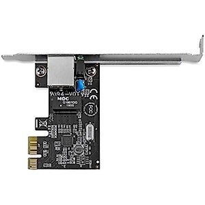 StarTech.com 1 Port PCIe Gigabit Network Server Adapter NIC Card - Dual Profile - Gigabit Desktop Adapter REV E Intel 6 Chip support (ST1000SPEX2)