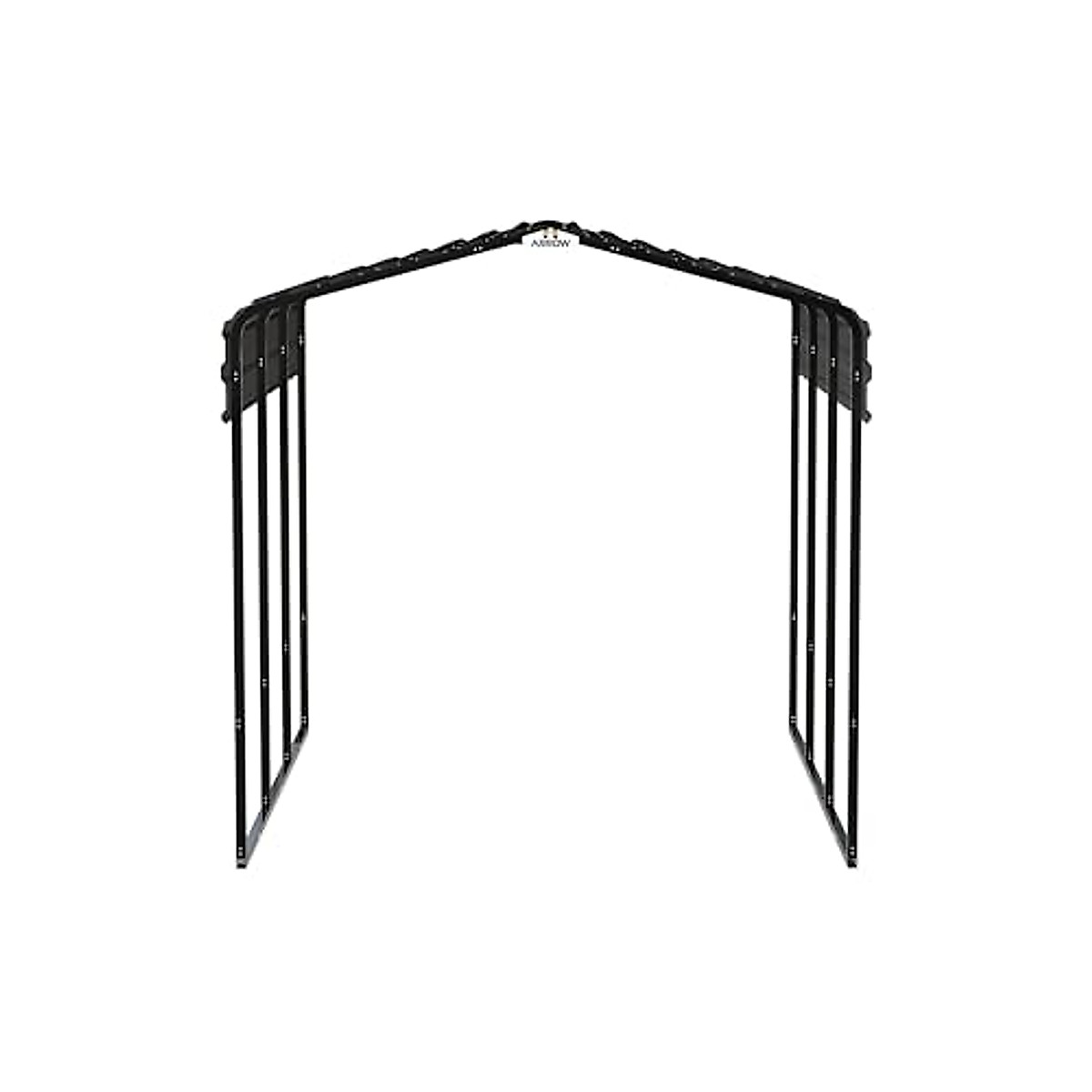 Arrow Carports Galvanized Steel Carport, Compact Car Metal Carport Kit, 10' x 15' x 9', Charcoal