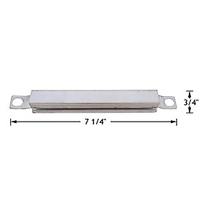 YIHAM KC634 BBQ Parts Stainless Steel Gas Grill Crossover Carryover Tube Channel Burner Replacement for Charbroil, Kenmore and Others, 7 1/4 inch, Set of 3