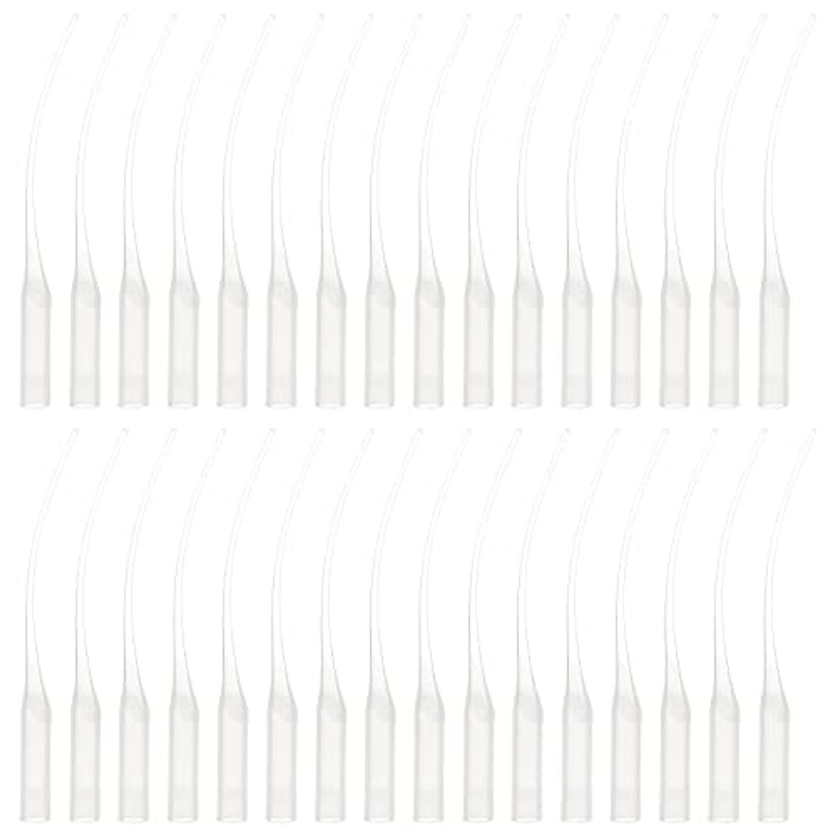 PH PandaHall Glue Tips, 100pcs Plastic Glue Micro-Tips Glue Extender Precision CA Glue Applicator for Arts Crafts Hobby Projects Guitar Fret Slot, White