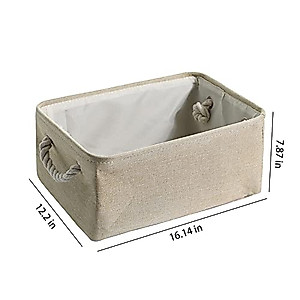 Delarsy Storage Basket, Waterproof Sundries Polyester-Cotton Lining Storage Basket, Sim-ple and Creative Clothing Storage Basket, Sna
