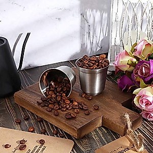 4 Pieces Stainless Steel Espresso Cups 2.7 oz 80 ml Double Wall Insulated Cups Heat Resistant Espresso Coffee Cups Unbreakable Stemless Tumbler Small Cup for Indoor or Outdoor Events Picnics Party