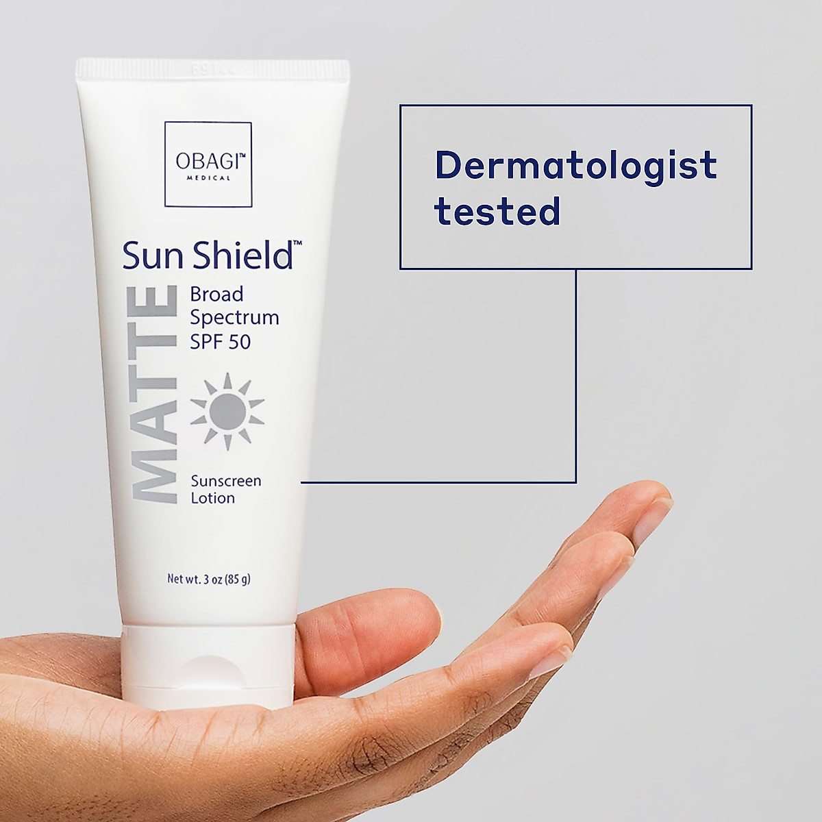 Obagi Sun Shield Matte Sunscreen – Broad Spectrum Non-Comedogenic SPF 50 Protection from the Sun – 3 oz