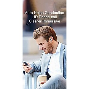 Loluka Invisible Earbuds for Sleep Mini Bluetooth Earbuds True Wireless Earbuds Stereo HiFi Music IPX4 Waterproof Invisible Headphones with Charging Case