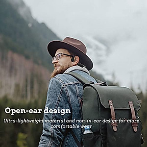 Dsrva Bone Conduction Swimming Headphones IP68 Waterproof Bluetooth V5.2 Built-in 32GB MP3 Sports Ultra Light Headphones for Swimming Running